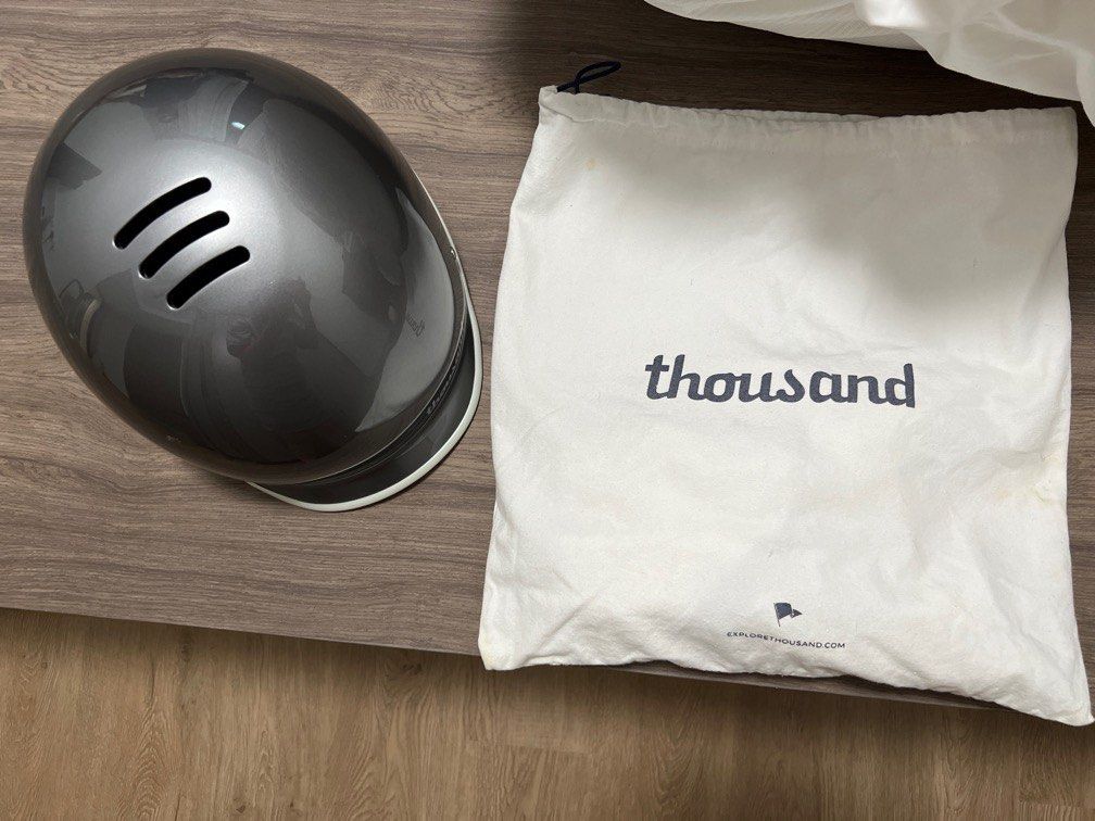 Thousand helmet in metallic gray, Sports Equipment, Bicycles & Parts ...