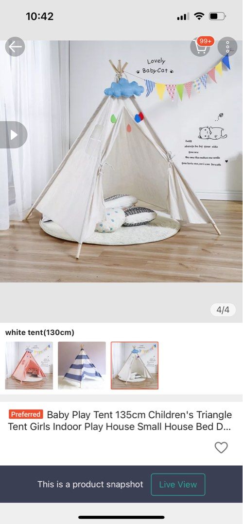 Tippy Tent, Babies & Kids, Baby Nursery & Kids Furniture, Other Kids ...