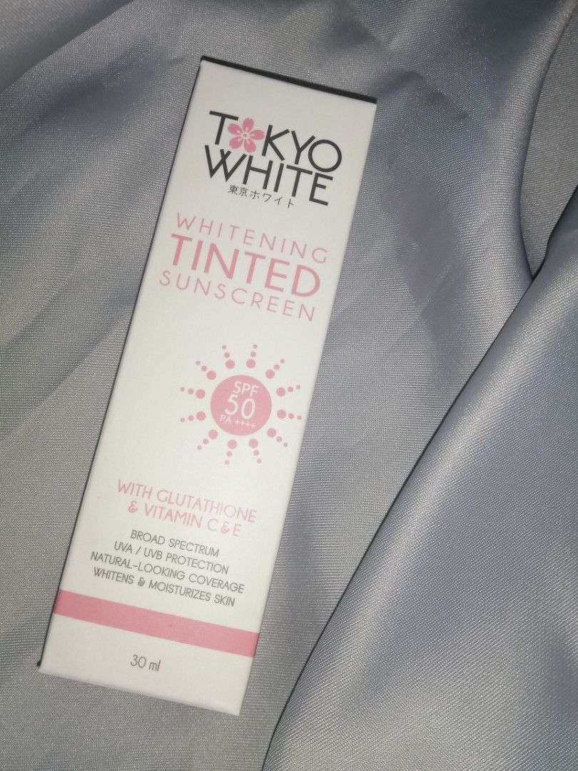 Tokyo White Whitening Tinted Sunscreen SPF50 30ml, Beauty & Personal ...