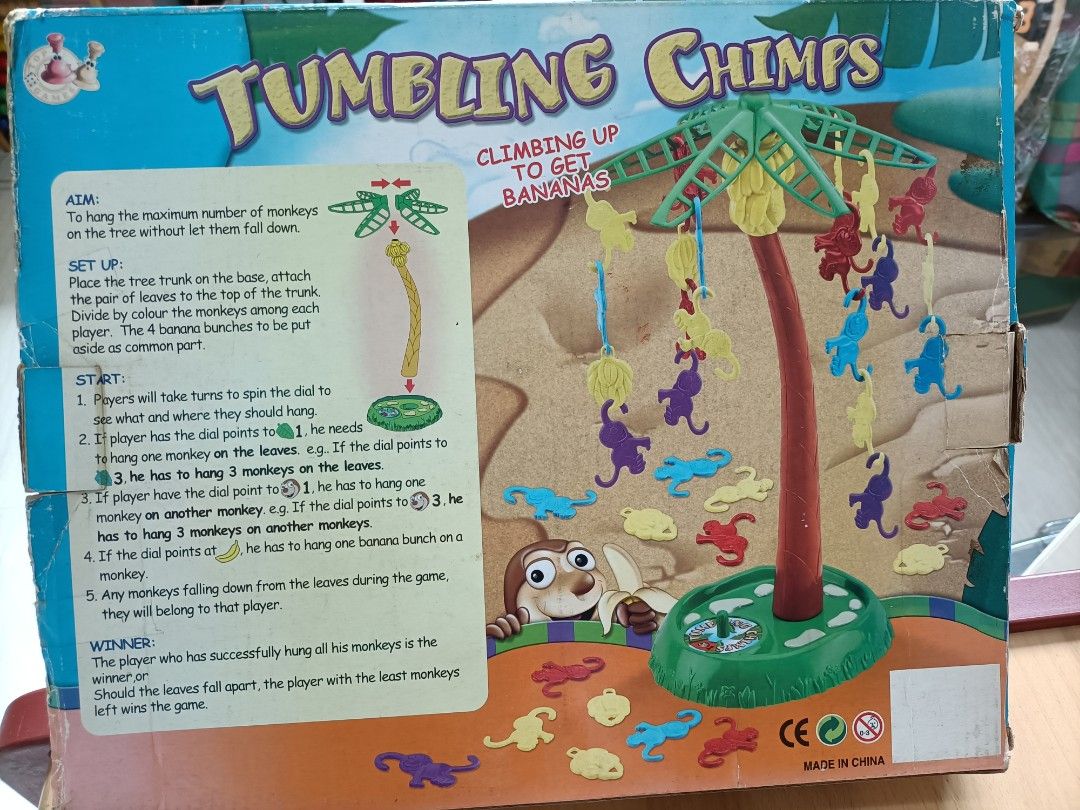 Tumbling Chimps, Hobbies & Toys, Toys & Games on Carousell