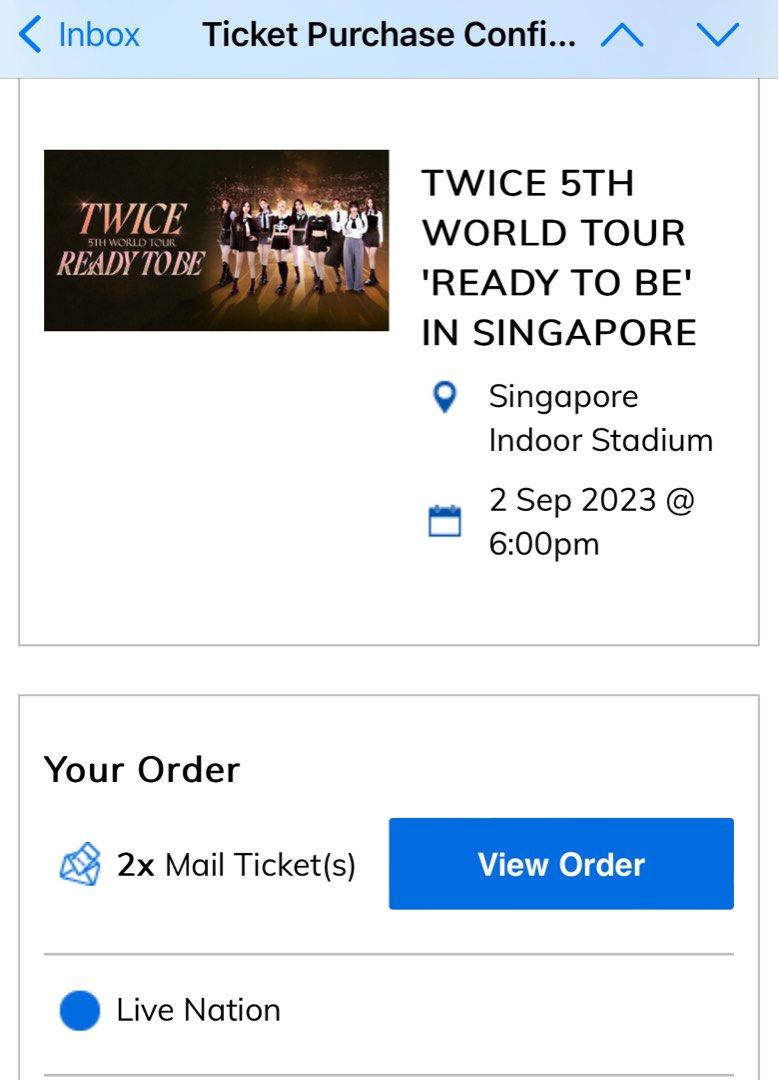 Twice Concert Tickets Singapore Cat 1 Day 1, Tickets & Vouchers, Event ...