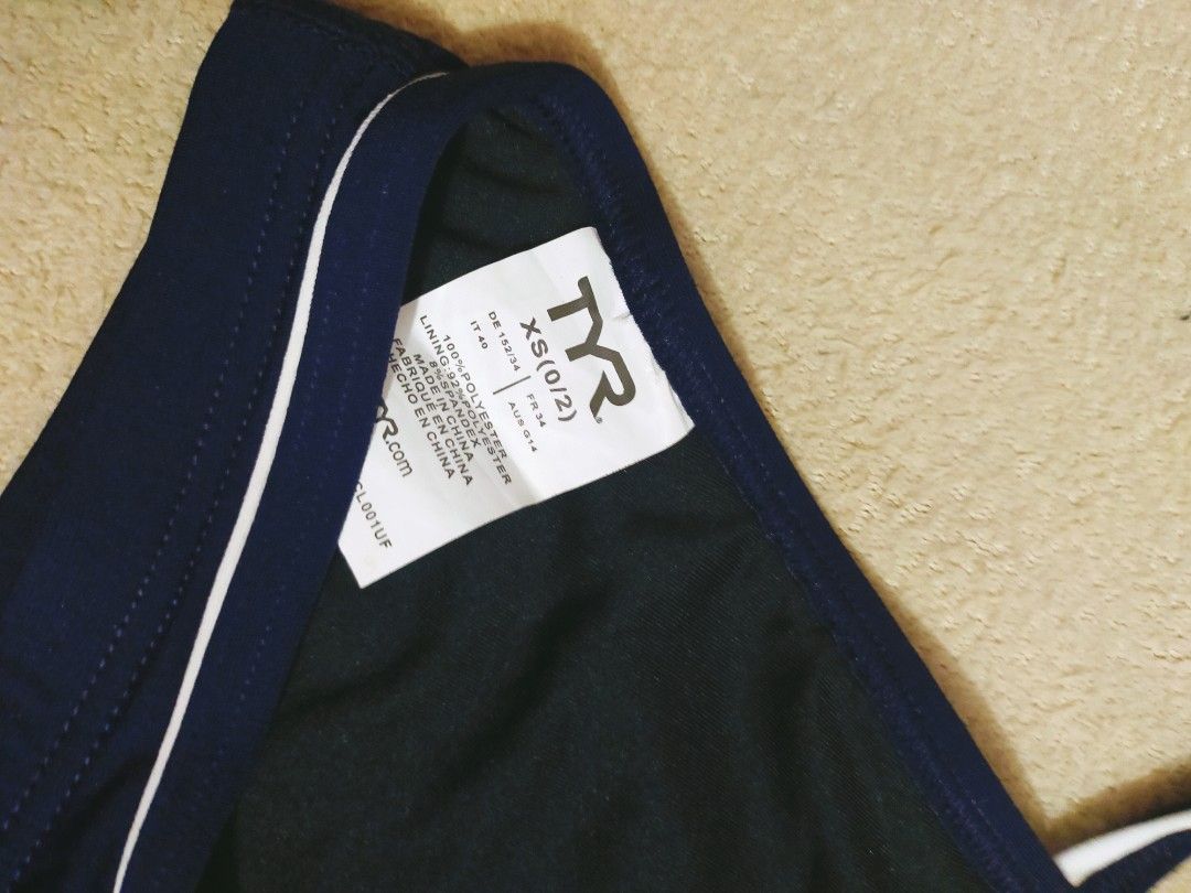 TYR "GUARD" NAVY BIKINI TOP / SWIM TOP., Women's Fashion, Swimwear ...