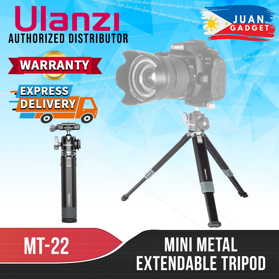 Ulanzi 2315 MT-22 Metal Extendable Tripod for Vlogging, Photography ...