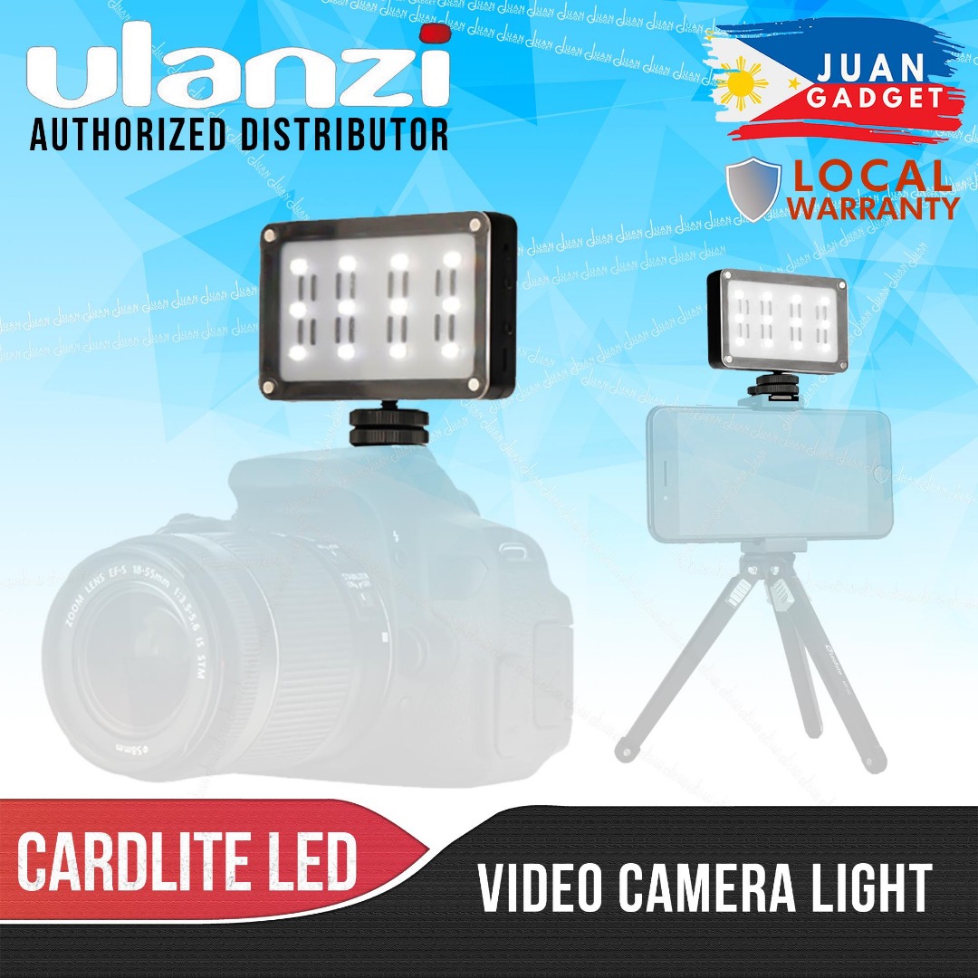 Ulanzi CardLite Mini LED Video Camera Light Dimmable Portable 5500K ...