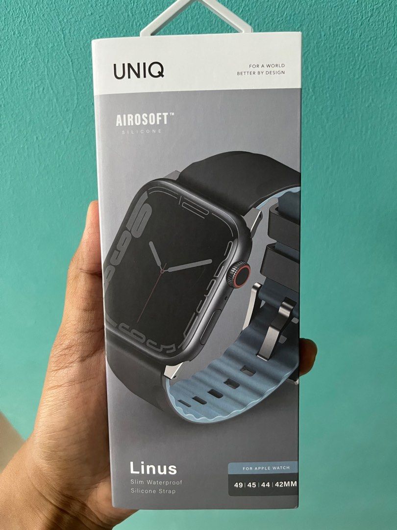 UNIQ Linus Airosoft Silicone 49/45/44/42 mm Watch Strap, Mobile Phones ...