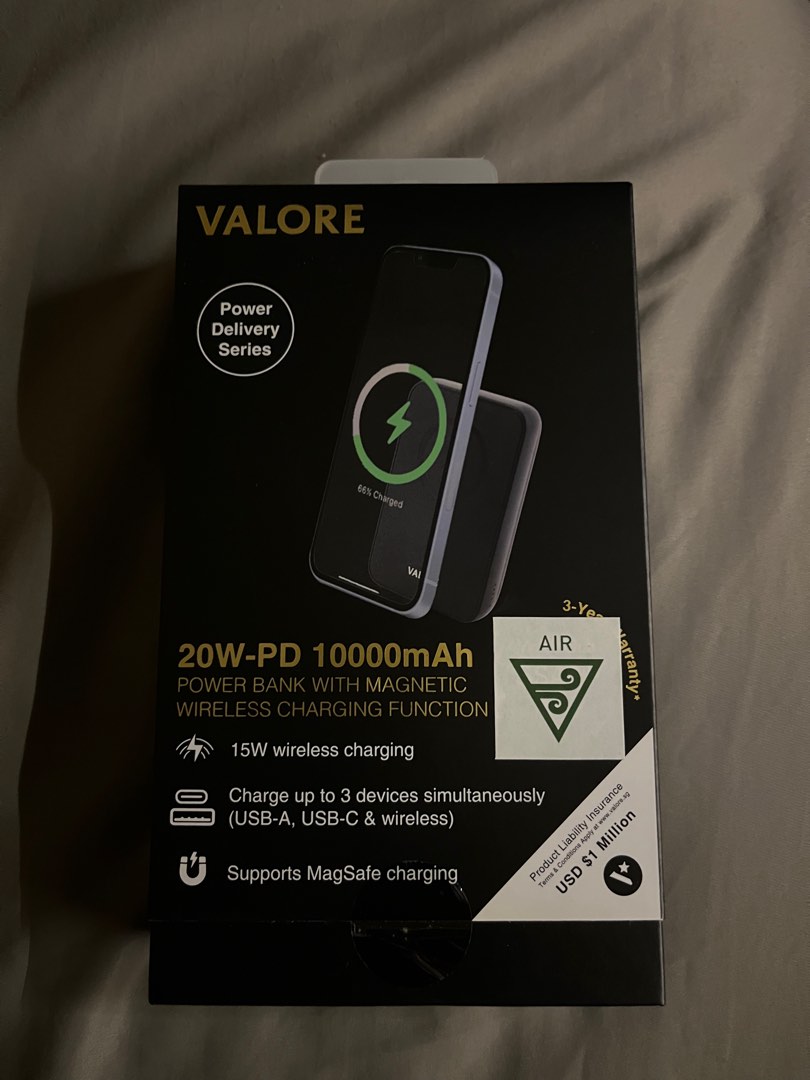 VALORE Wireless Portable Charger/Powerbank 10000mAh, Mobile Phones ...