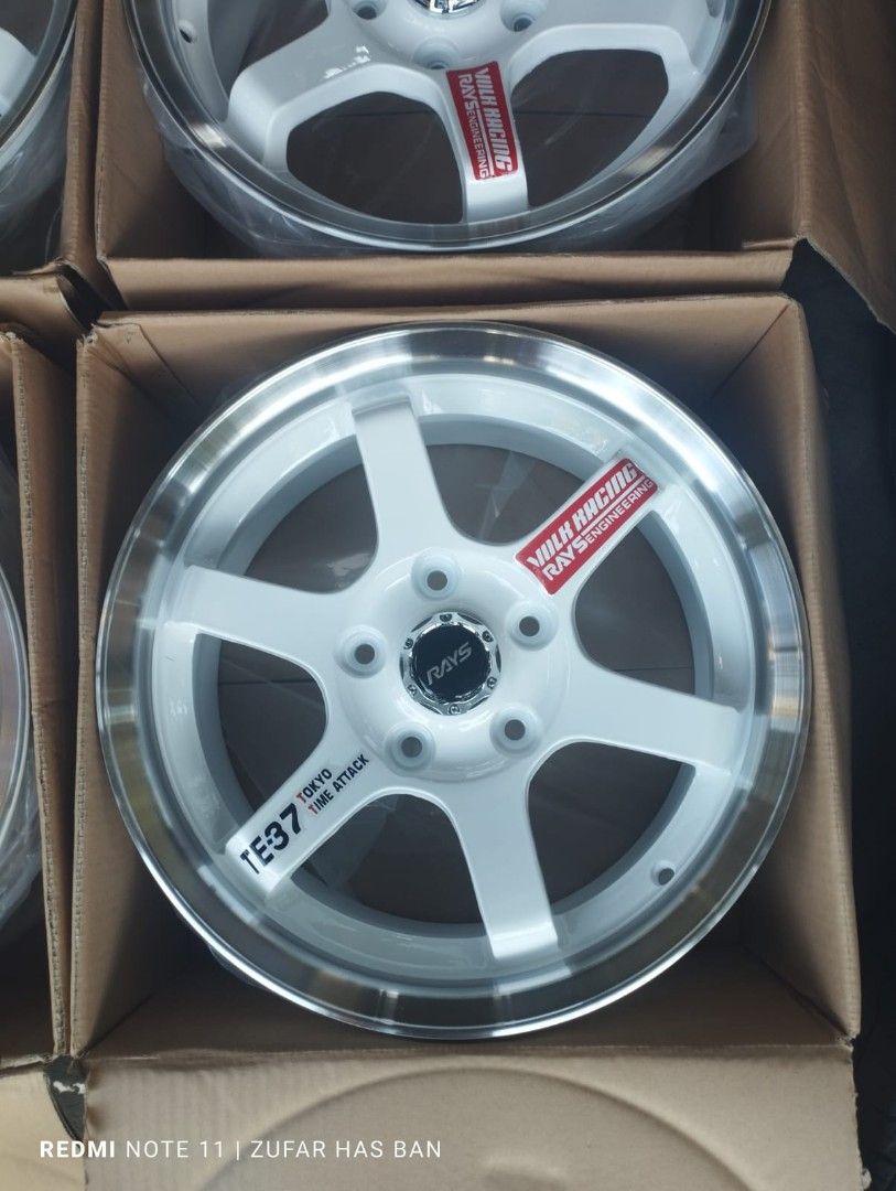 Velg Mobil baru Volk rays Te37 Tokyo Time Attack, Aksesoris Mobil di ...
