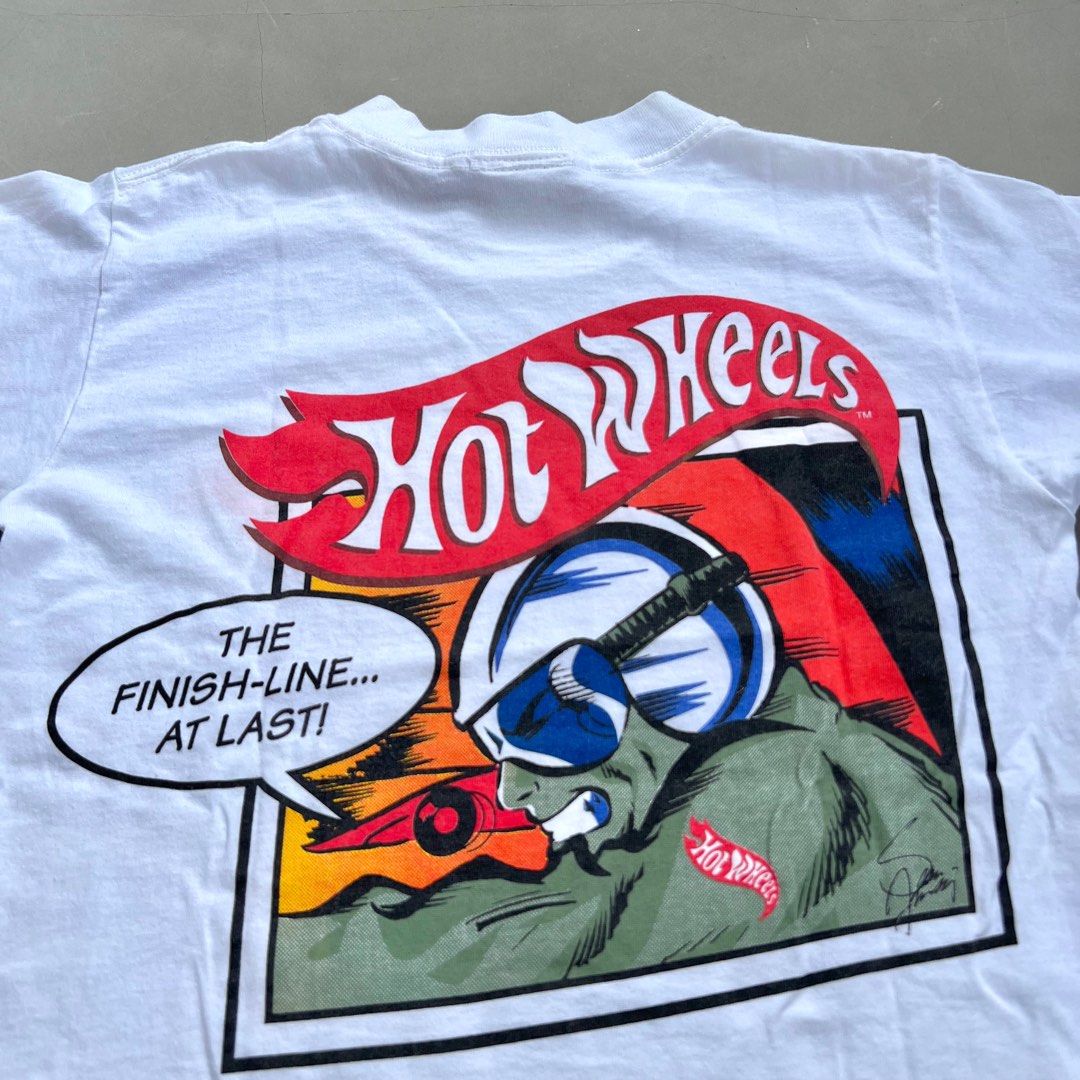 Vintage 90s Hot Wheels Racing Tee, Men's Fashion, Tops & Sets, Tshirts ...