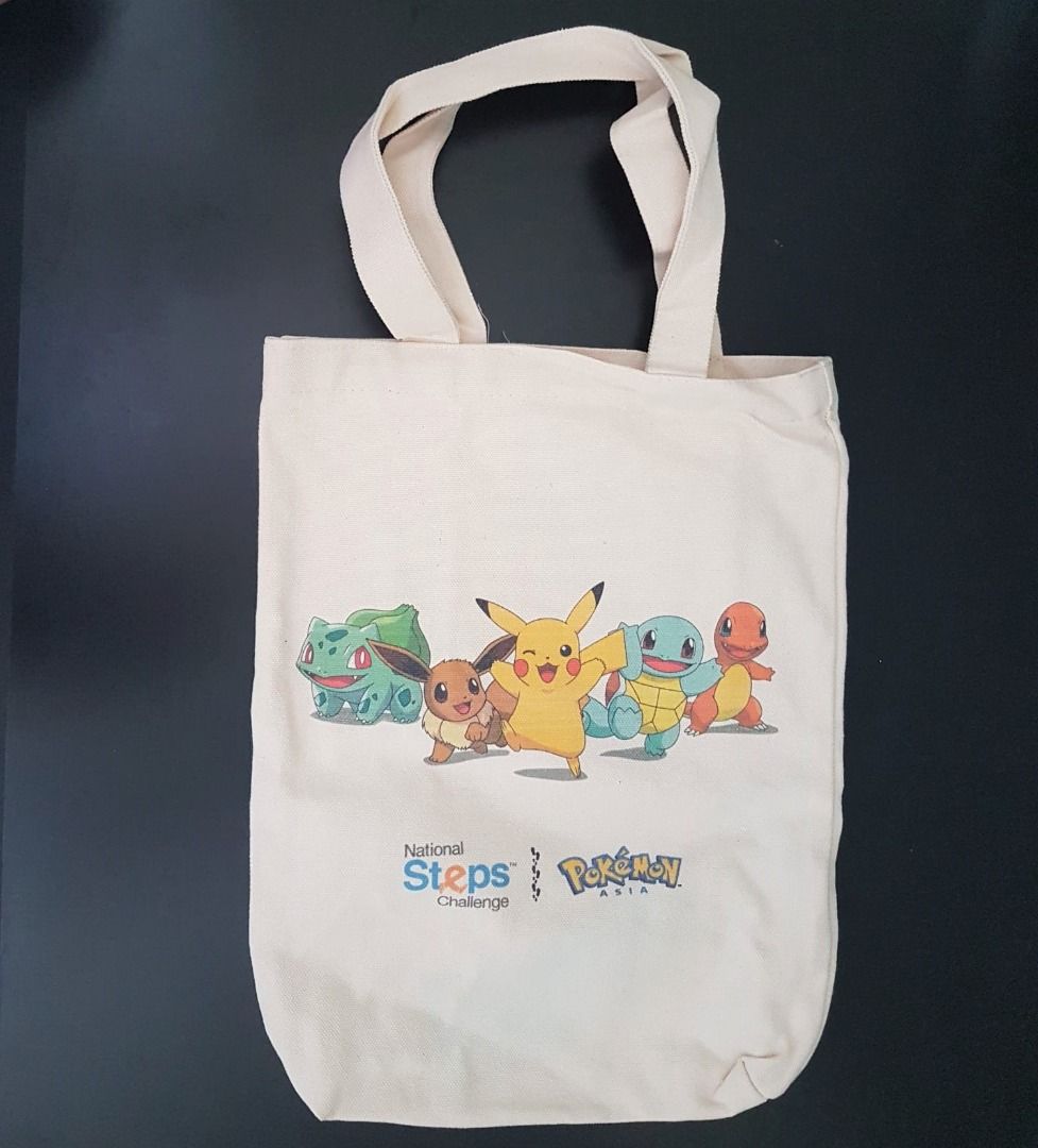 Vintage Pokemon Collectibles, Pokemon Tote Bag, 1997 Nintendo Creatures ...