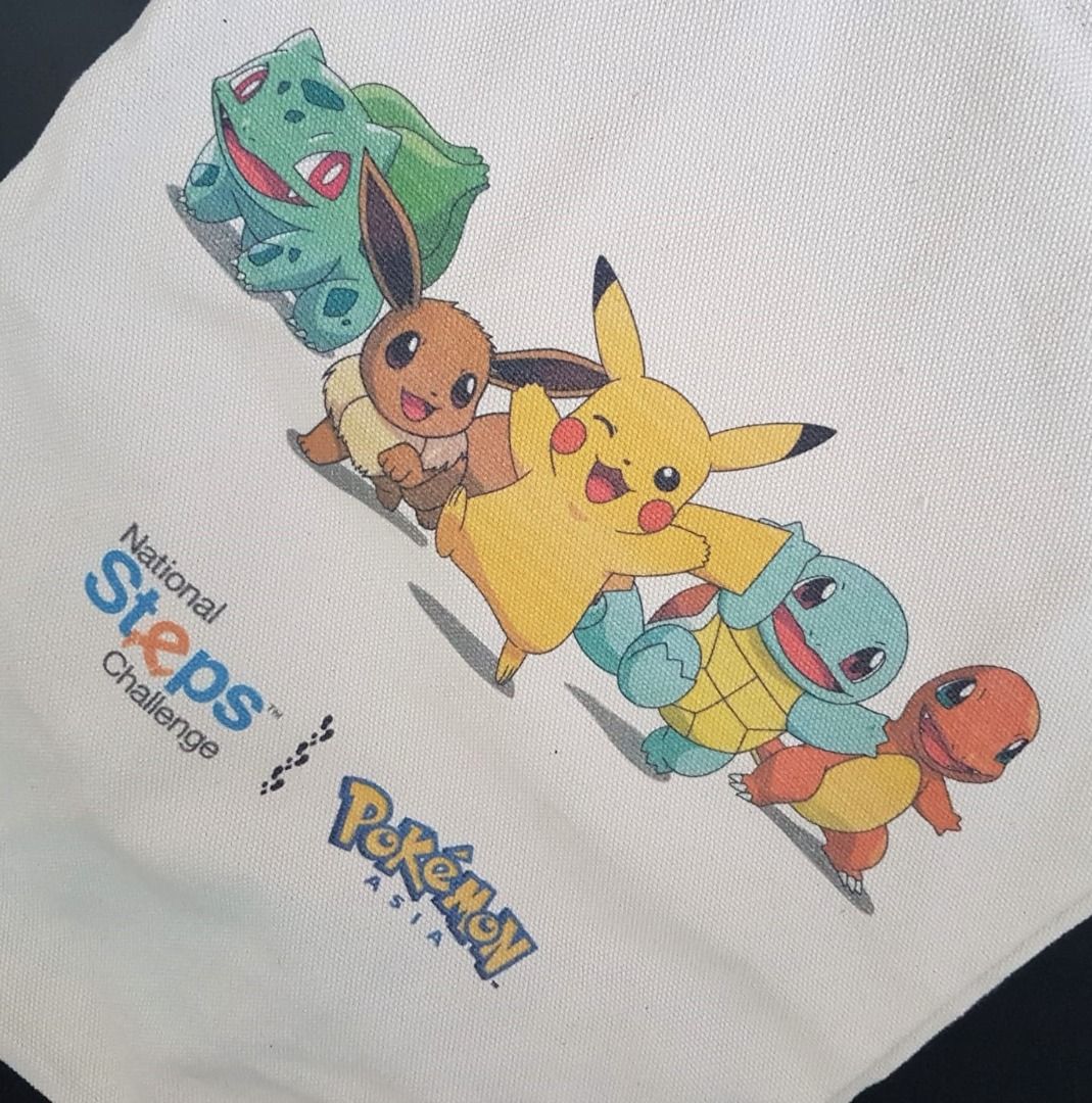 Vintage Pokemon Collectibles, Pokemon Tote Bag, 1997 Nintendo Creatures ...