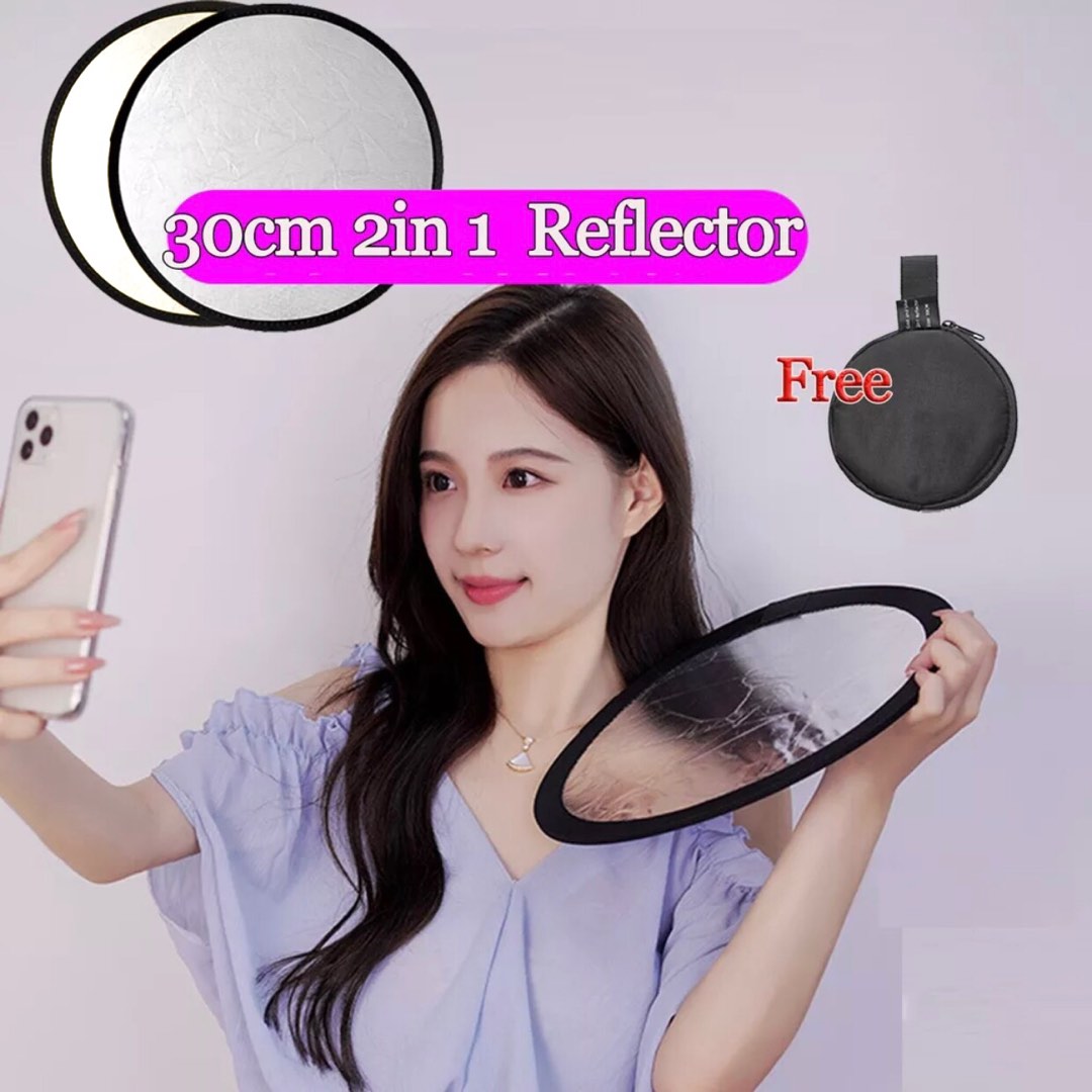 VLOGGING & PHOTOGRAPHY Reflector For Youtube Tiktok Ring Light Mirror ...