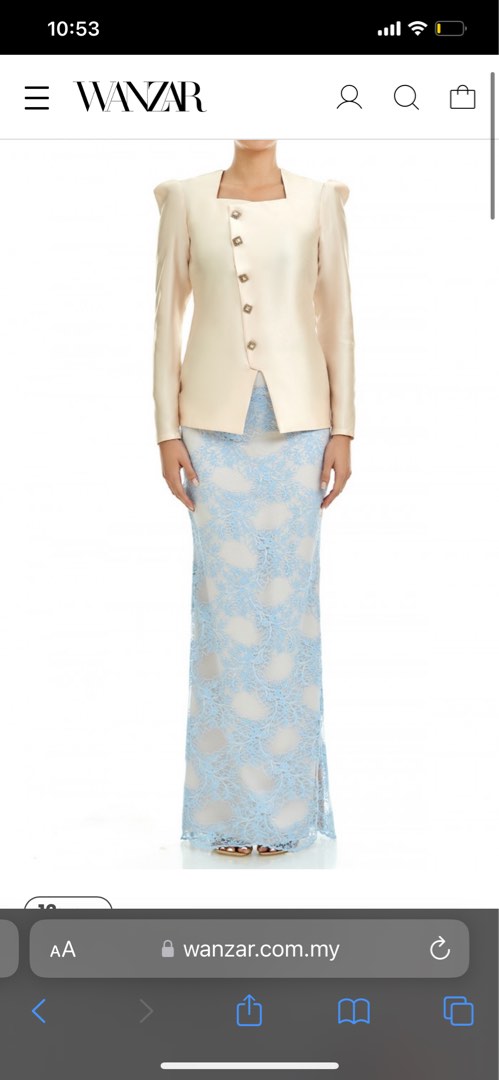 WANZAR Baju Kurung, Women's Fashion, Muslimah Fashion, Baju Kurung ...