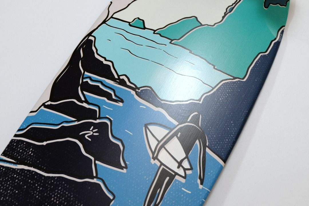 Waterborne Uluwatu Taurus Surfskate skateboard longboard cruiser board ...