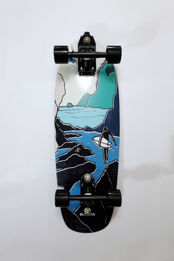 Waterborne Uluwatu Taurus Surfskate skateboard longboard cruiser board ...