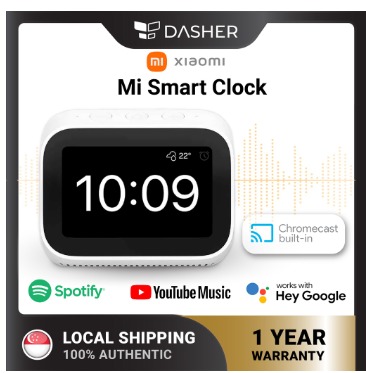 Xiaomi Mi Smart Clock Alarm and Touch Screen with Google Assistant ...