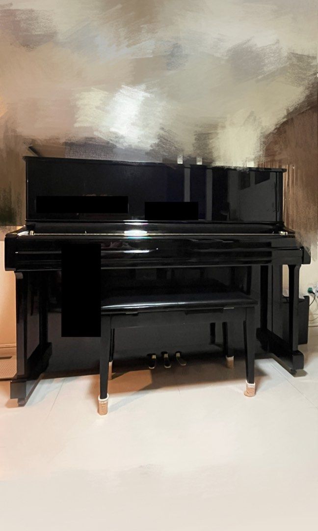 YAMAHA : Piano Upright U1J PE W/Bench, Hobbies & Toys, Music & Media, Musical Instruments on ...