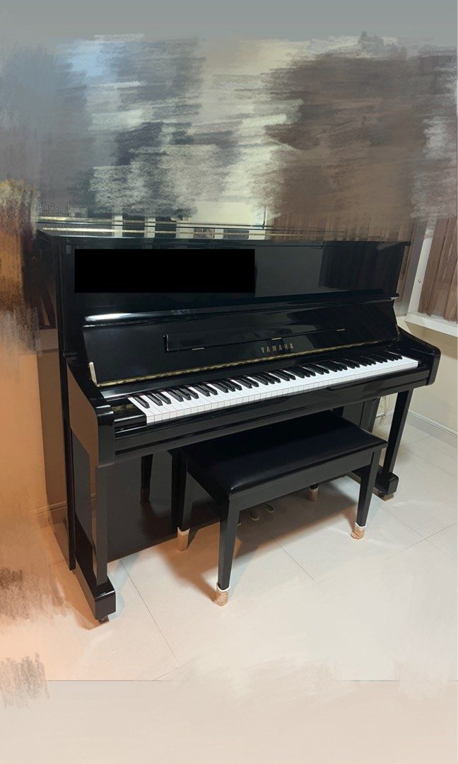 YAMAHA : Piano Upright U1J PE W/Bench, Hobbies & Toys, Music & Media, Musical Instruments on ...