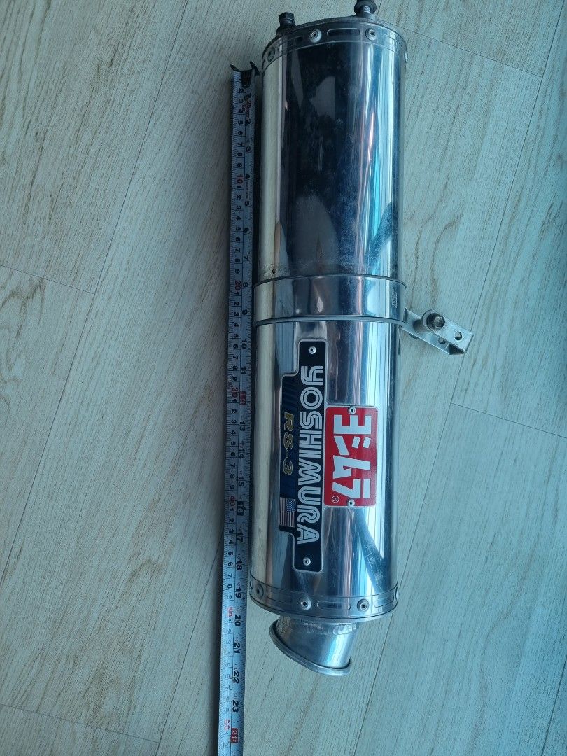 Yoshimura RS-3 Bolt On End Cans Exhaust Muffler (Left), Motorcycles ...