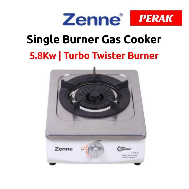 Zenne Single Burner Gas Cooker KTC18S 5.8KW, TV & Home Appliances ...
