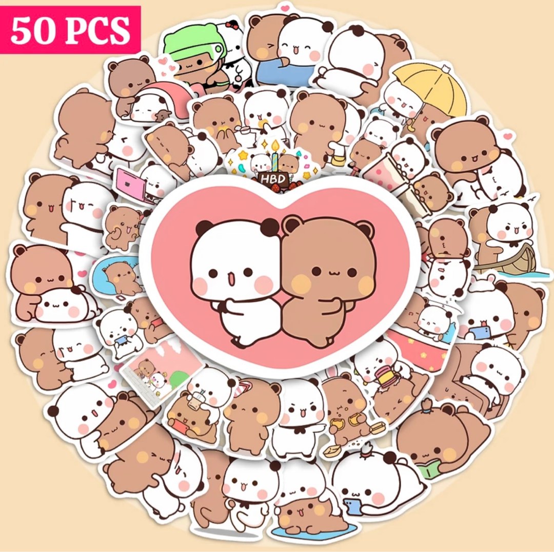 #1.1 Bubu Dudu Stickers Waterproof PVC for Water Bottle Laptop ...