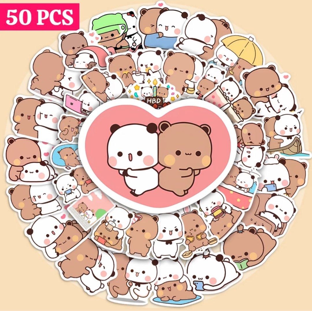 #1.1 Bubu Dudu Stickers Waterproof PVC for Water Bottle Laptop ...