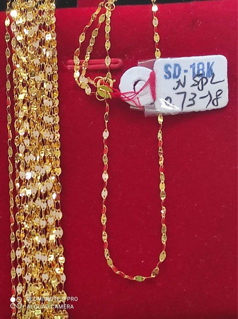💯18K SAUDI GOLD CHAIN NECKLACE, Women's Fashion, Jewelry & Organizers ...