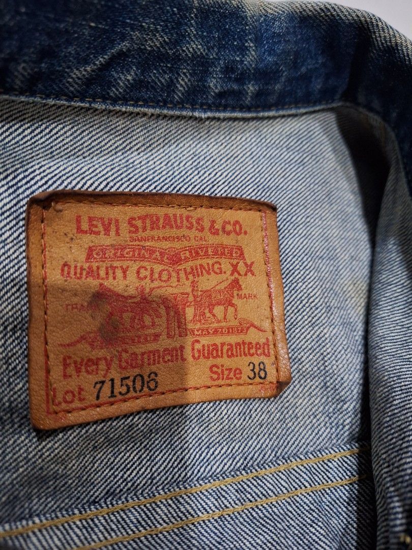 1990s Levis vintage Clothing 506 Big E Japan Repro Selvedge Jacket, Men ...