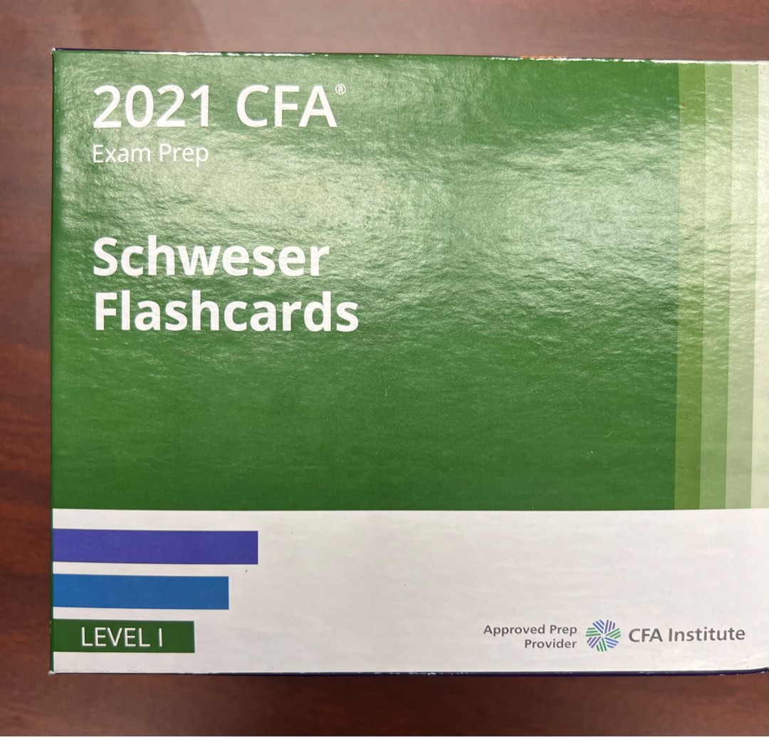 2021 CFA Schweser Flashcards, 其他, 其他 - Carousell