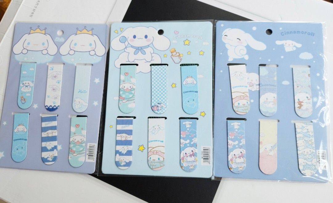 3 Pack 18pcs Magnetic Bookmark Sanrio Naruto Genshin Impack Bookmarks ...