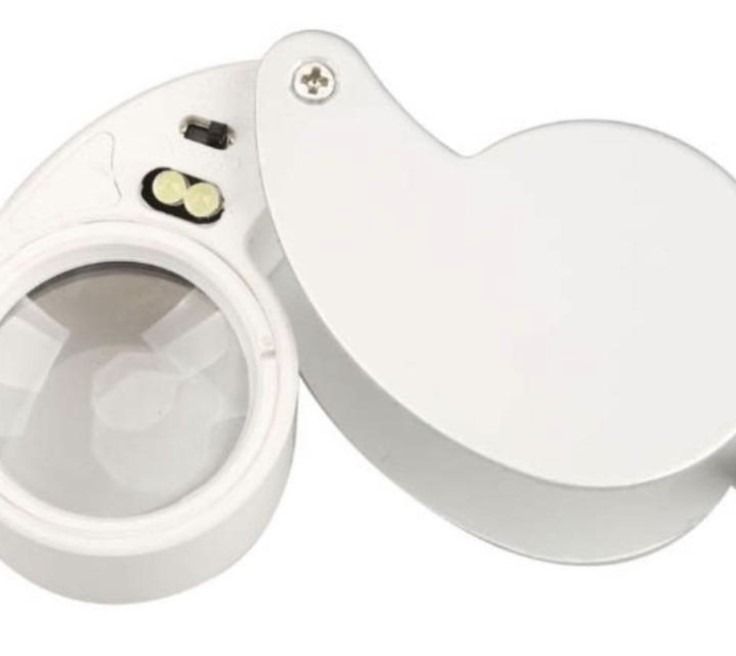 40X Loupe 25mm Lens with 2 LEDs for Clear Vision (Case Included ...