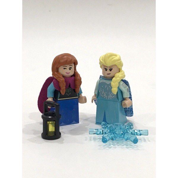 71024 - LEGO Minifigures Disney S2 - 9.Elsa 10. Anna and (Open used ...
