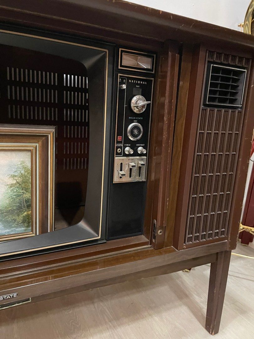 Antique National Tv Cabinet, Furniture & Home Living, Furniture, TV ...