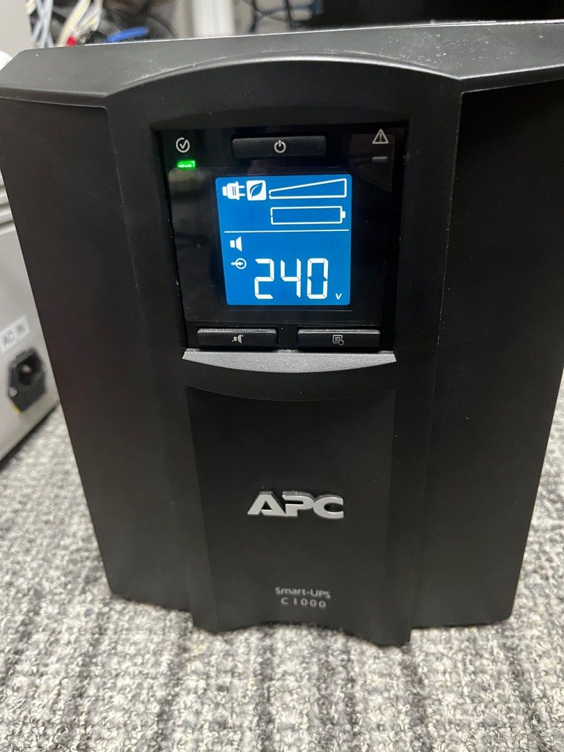 APC SMART UPS C1000 with 3 battery, Computers & Tech, Office & Business ...
