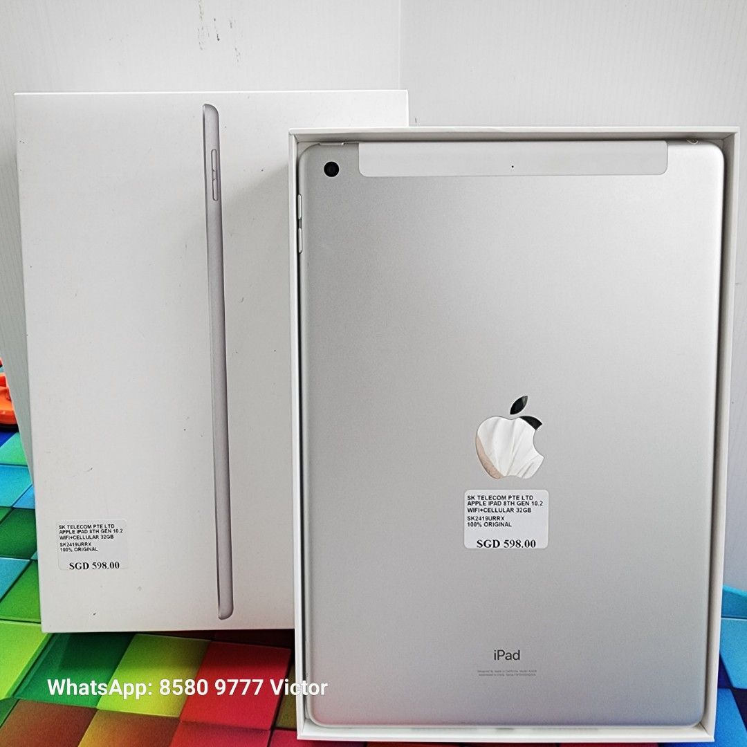 APPLE IPAD 10.2 2020 8GEN 32GB WIFI+CELLULAR (100% ORIGINAL), Mobile ...