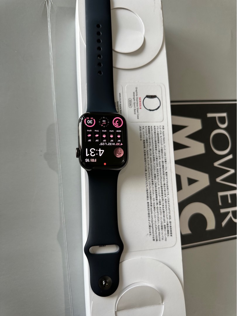Apple watch Series 8 45 mm Graphite Stainless Steel ( GPS+Cellular ...