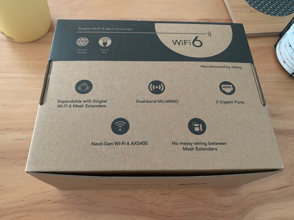 Askey (SingTel) WiFi 6 AP5690W Mesh Extender, Computers & Tech, Parts ...
