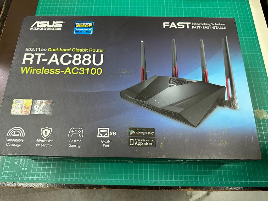 Asus RT-AC88U Wireless-AC3100 802.11ac Dual-band Gigabit Router ...