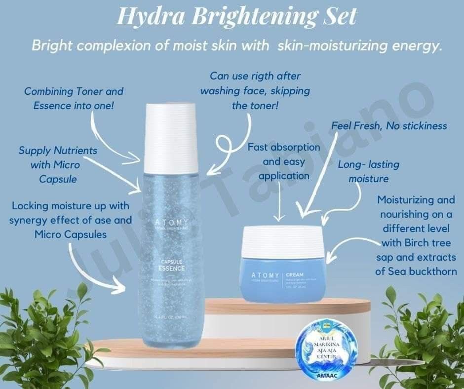 Atomy Hydra Brightening Care Set, Beauty & Personal Care, Face, Face ...
