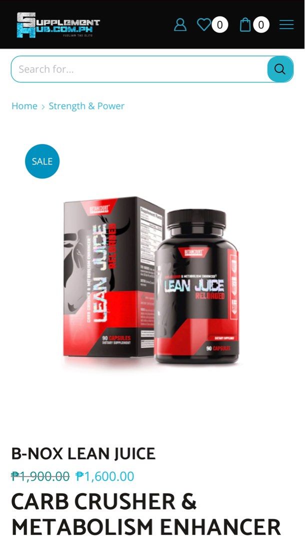 Betancourt Lean Juice, Health & Nutrition, Health Supplements, Sports ...