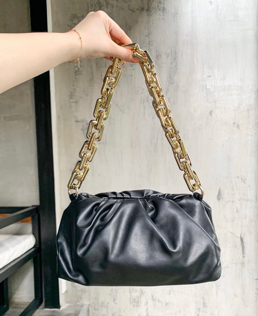Black back w/ gold chain (Actual photo posted) on Carousell