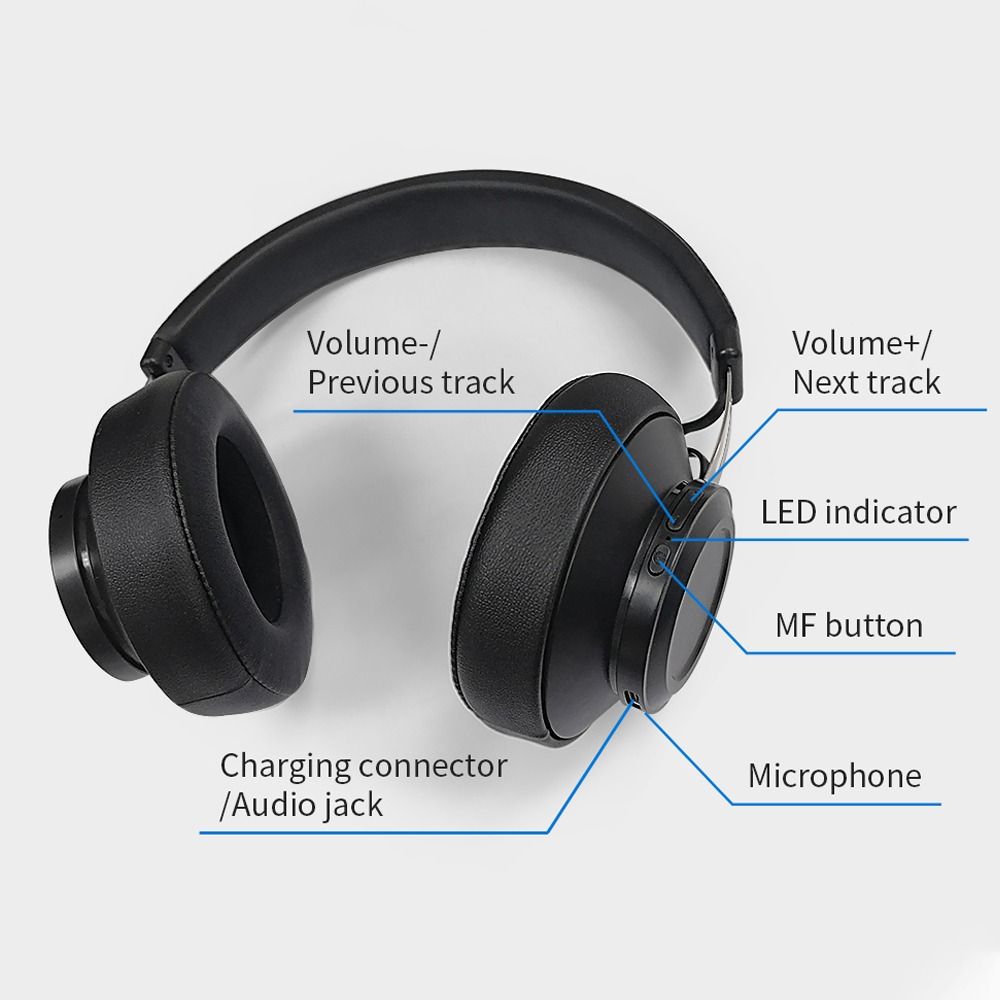 Bluedio BT5 Wireless Headphone and Wired Stereo Bluetooth Over-Ear ...