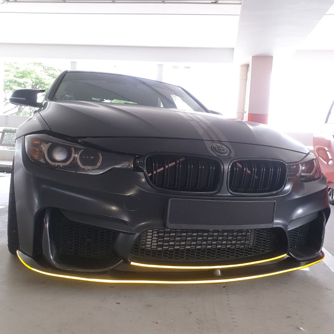 BMW Spoiler Sticker - Authentic Yellow 3M Reflective Tape 2023, Car ...