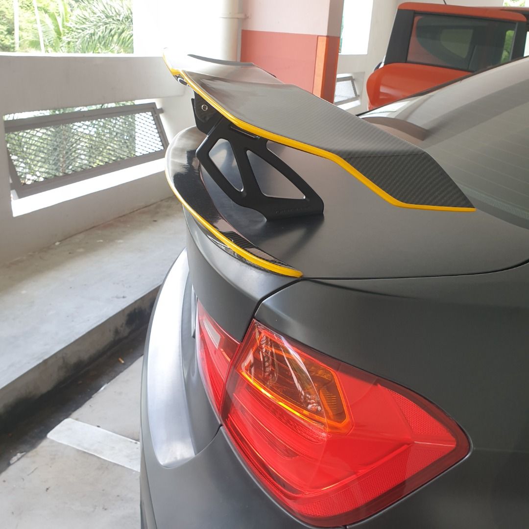 BMW Spoiler Sticker - Authentic Yellow 3M Reflective Tape 2023, Car ...