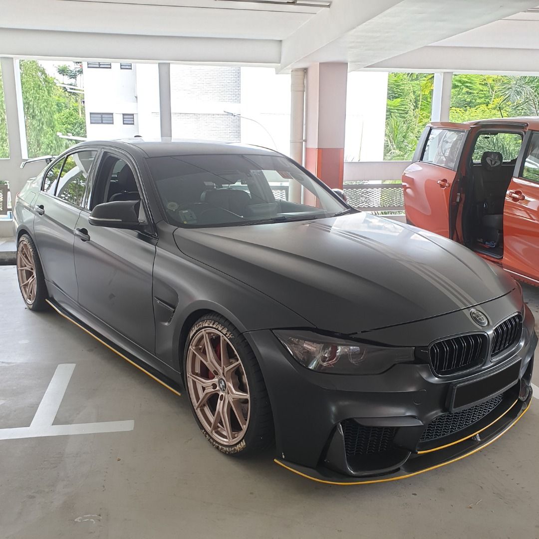 BMW Spoiler Sticker - Authentic Yellow 3M Reflective Tape 2023, Car ...