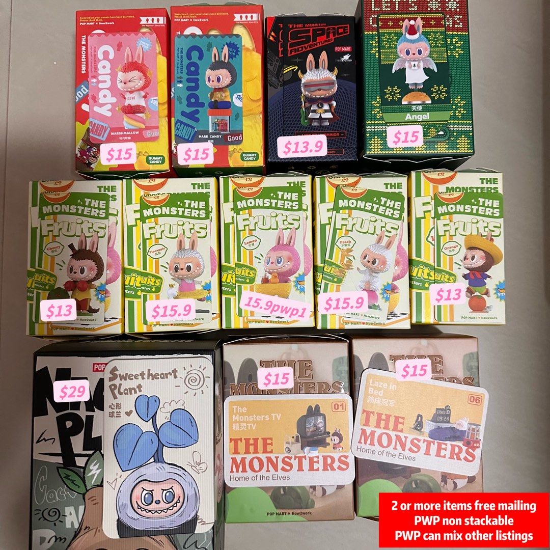 [BNIF Sealed Foil] Popmart Labubu Fruits Naughty Plants The Monsters ...