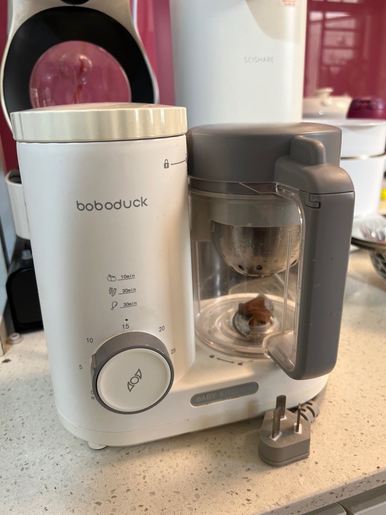 Bobo duck baby food blender puree + steamer, Babies & Kids, Nursing ...