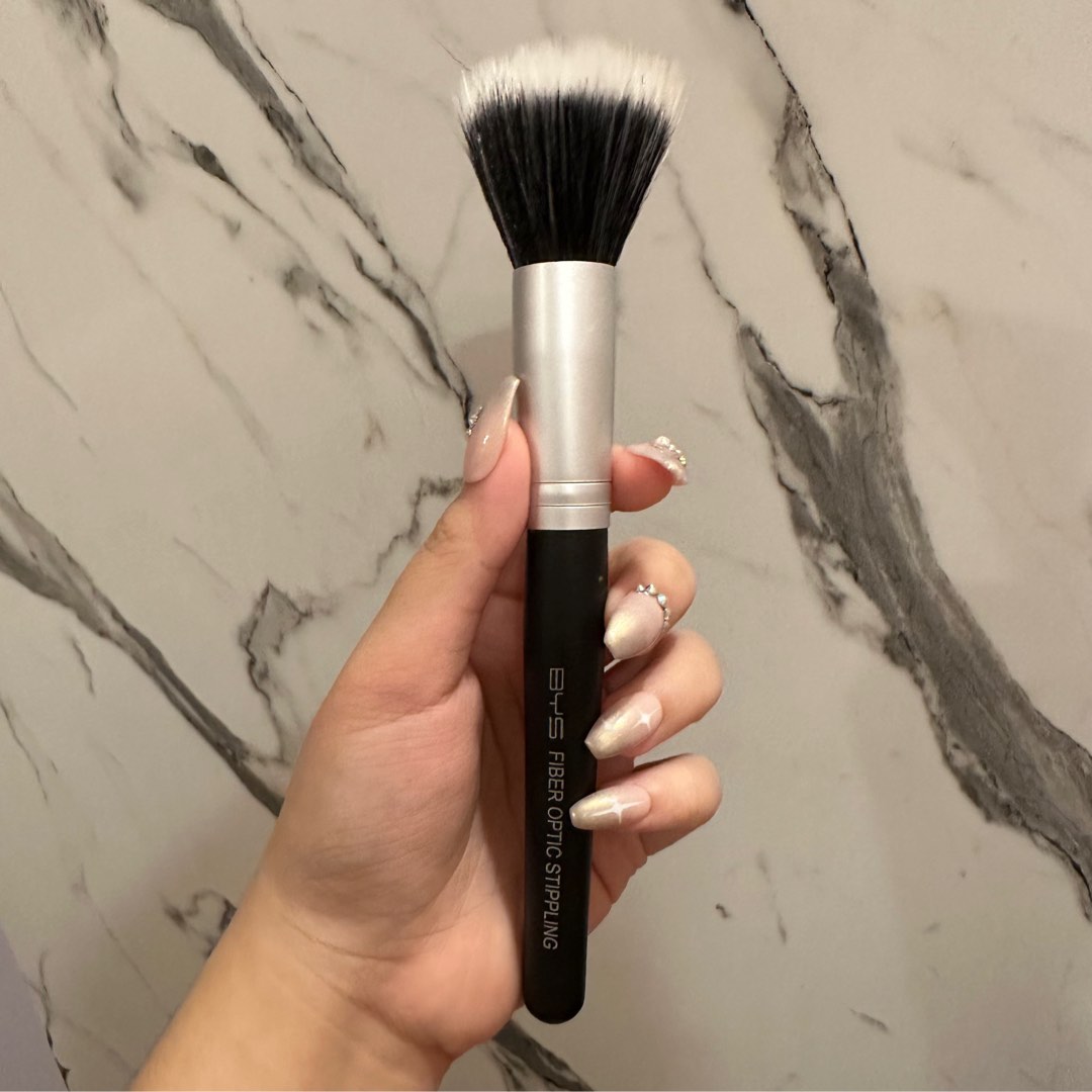brand new bys fiber optic stippling brush foundation blush powder on ...