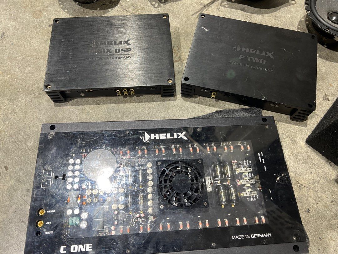 BRAX 3 way BRAX subwoofer Helix P6 P2 DSP Helix C one Amplifier, Car ...