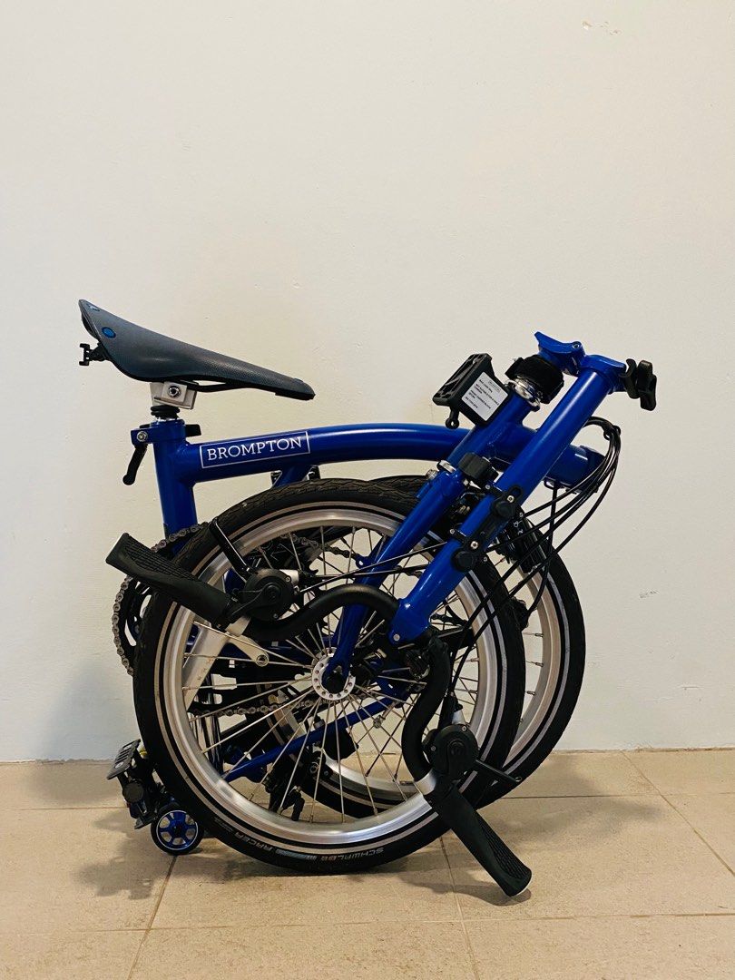 Brompton H bar 6 speed Piccadily Blue, Sports Equipment, Bicycles ...