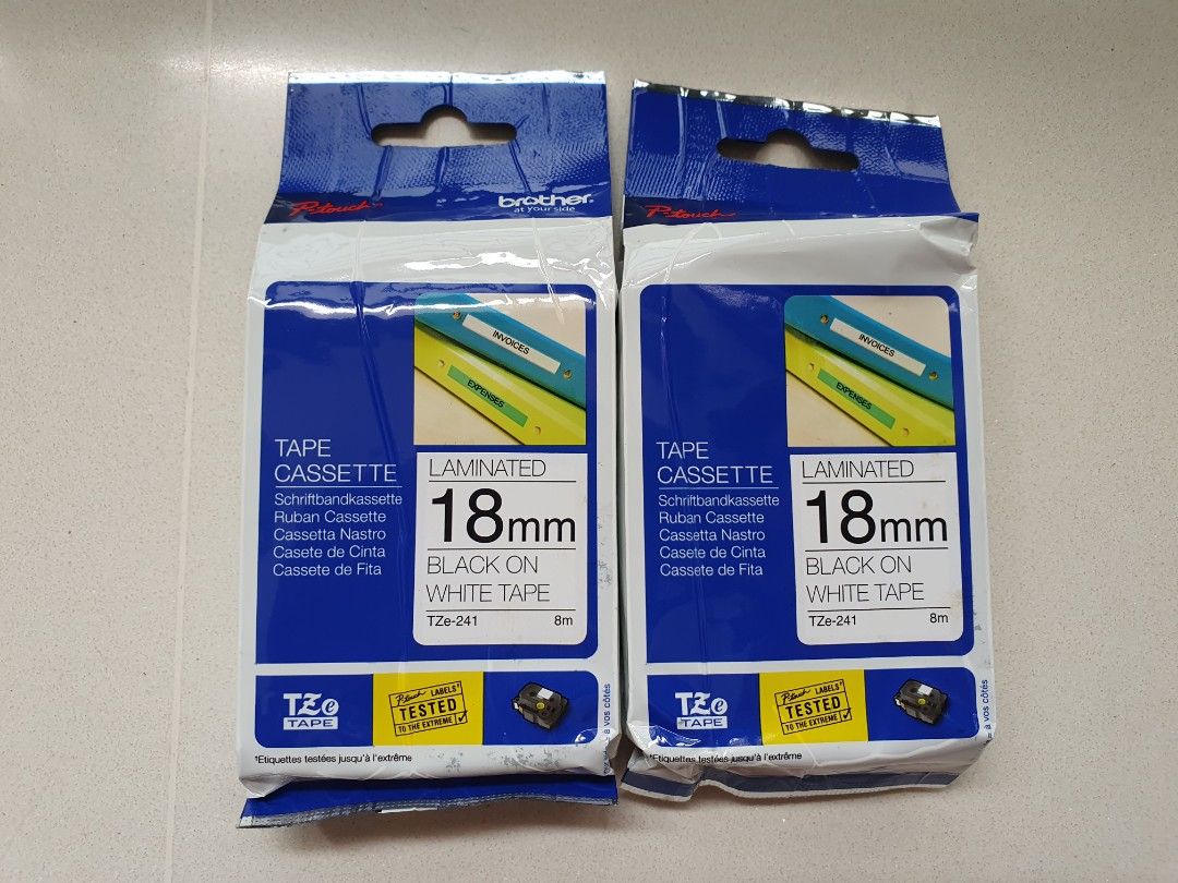brother 18mm Laminated Tape Cassette, Computers & Tech, Printers ...